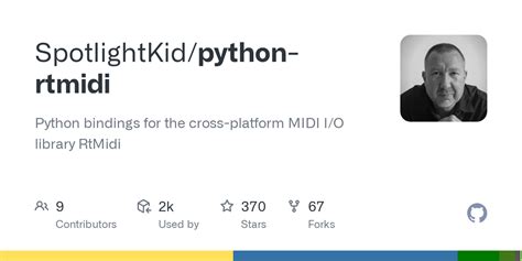 GitHub SpotlightKid Python Rtmidi Python Bindings For The Cross Platform MIDI I O Library RtMidi