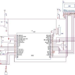 Schematic Diagram Of Control Unit A Keyboard B LCD Unit C