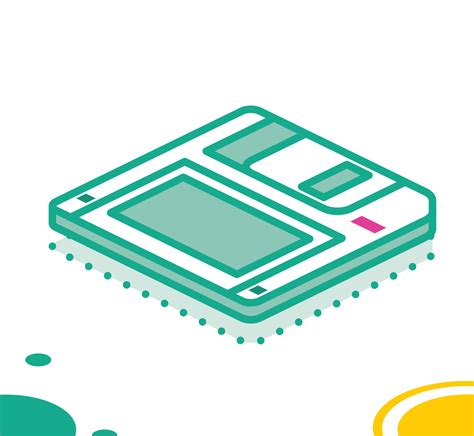 Isometric Floppy Disk Diskette On White Background Retro Electronic Storage Device 17649293