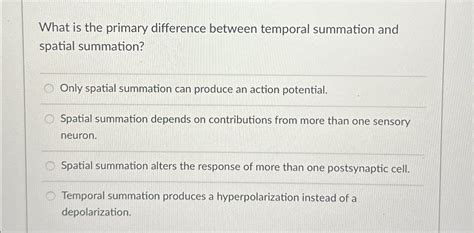 Solved What Is The Primary Difference Between Temporal Chegg Com