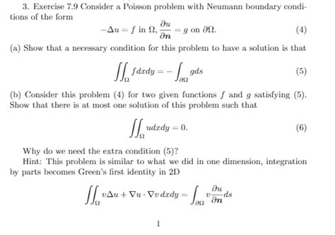 ди Exercise Consider a Poisson problem with Chegg