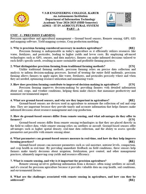 Itas Unit1 Pdf Agriculture Geographic Information System