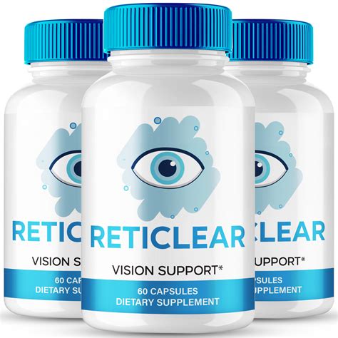 3 Pack Reticlear Eye Capsules Advanced Reti Clear Eye Vitamin