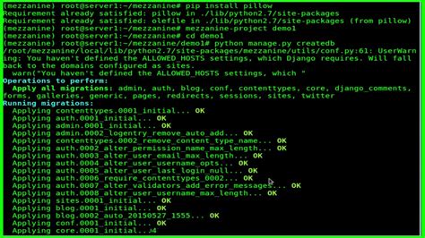 How To Install Mezzanine Django Based Cms On Debian 91 Stretch Youtube