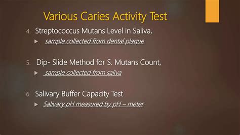 Caries Activity Testpptx2020 Pptx