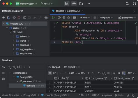 new ui datagrip documentation