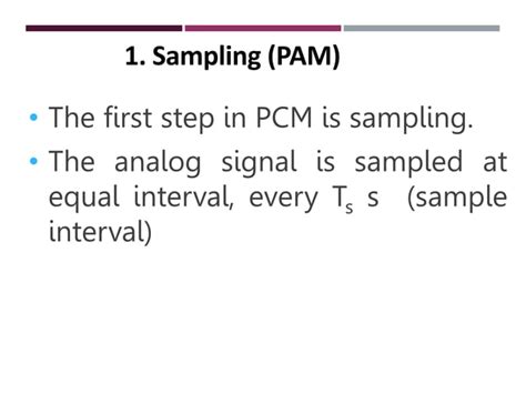 Pulse Code Modulation For Master Pcm Ppt