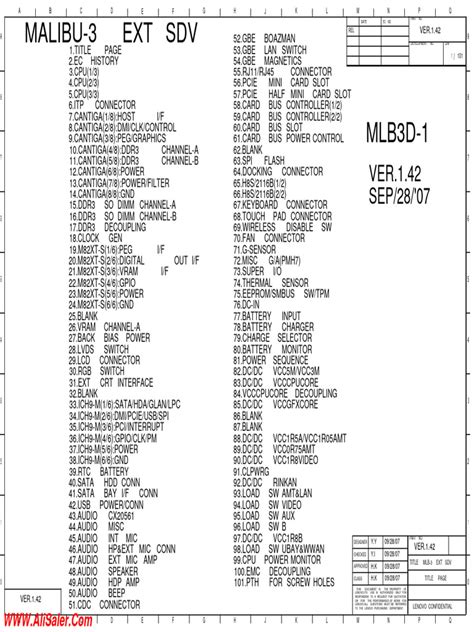 Lenovo Thinkpad T400 Malibu 3 Ext Mlb3d Schematic Pdf Information And Communications