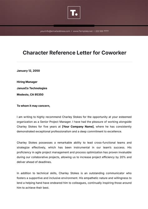 Free Character Letter For Bar Admission Template To Edit Online