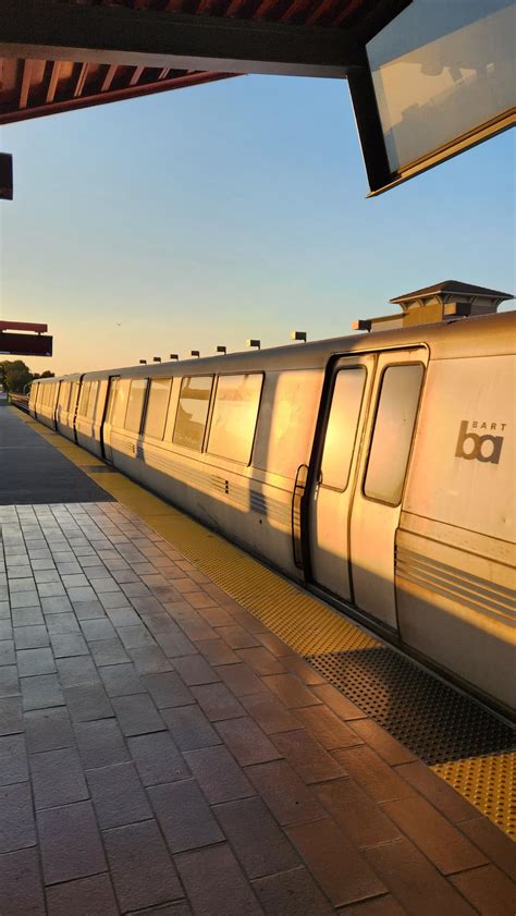 Bart Train Arriving At Fruitvale Station Rbart