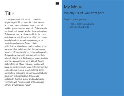 20 Bootstrap Off Canvas Menu Design Examples Onaircode
