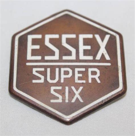 1928 Essex Super Six Radiator Emblem Badge Auction