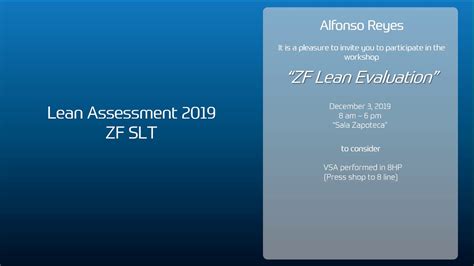 Lean Evaluation 2019 Youtube