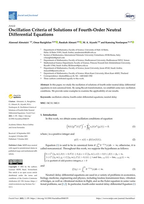 Pdf Oscillation Criteria Of Solutions Of Fourth Order Neutral