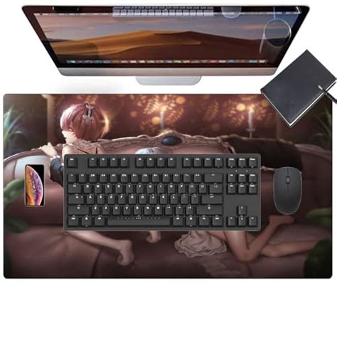 Sexy Anime Girl Mouse Pad Large Gaming Keyboard Large Computer Gamer