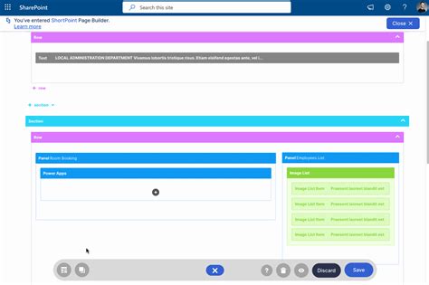 how to set powerapps orientation and custom sizes shortpoint support