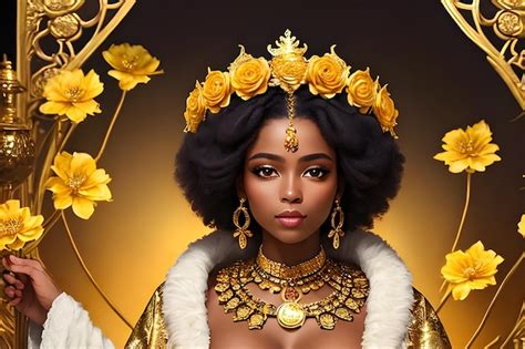 Fantasy African Goddesses Ai Generative Image Premium Ai Generated Image