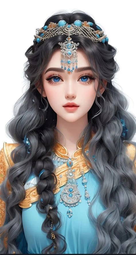 Anime Art Fantasy Fantasy Art Women Crystal Crown Tiaras Music