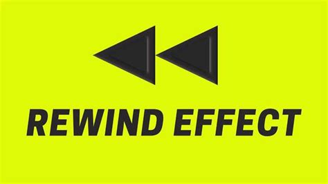 how to create a rewind effect in filmora