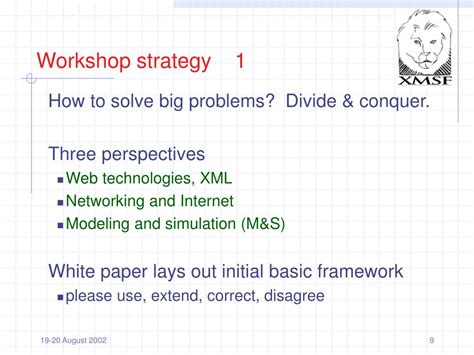 Ppt Technical Challenges Workshop Extensible Modeling And Simulation Framework Xmsf