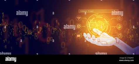 Ai Tech Chat Bot Chat With Ai Virtual Graphic Of A Chatbot On A