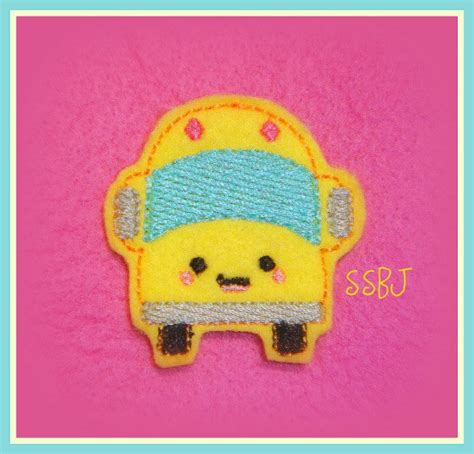 Kutie School Bus Embroidery File