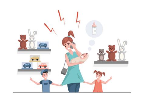 60 Mom Newborn Multitasking Stock Illustrations Royalty Free Vector