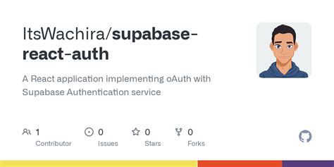 GitHub ItsWachira Supabase React Auth A React Application Implementing OAuth With Supabase