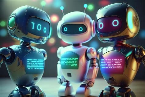 Premium Ai Image Robotic Group Discussion Powered By Ai Technology