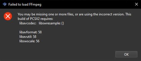 Bug Missing Ffmpeg · Issue 8624 · Pcsx2pcsx2 · Github