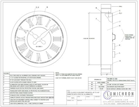 Drawings Lumichron Clock Company Drawings Lumichron Clock Company