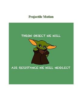Projectile Motion Physics Practice Problems By Tarragon TPT