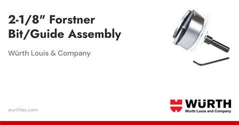 2 18 Forstner Bitguide Assembly Würth Louis And Company
