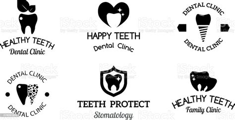 Dentist Symbols Vector Set Stock Illustration Download Image Now