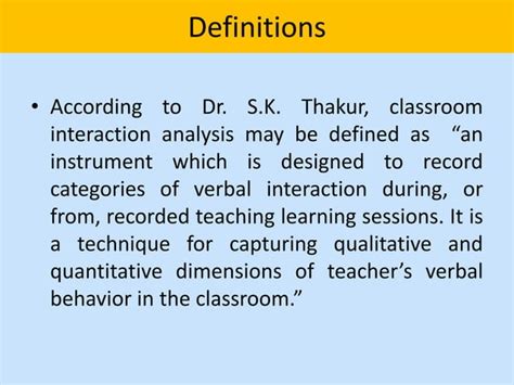 Flanders Interaction Analysis System Pptx Flanders Interaction Analysis System Pptx