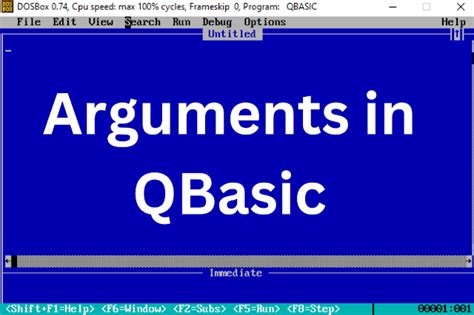 Arguments In QBasic Understanding How To Pass And Use Them Computer For SEE And NEB