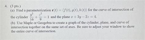 solved 4 3 pts a find a parameterization