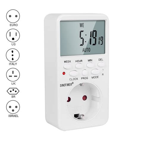 Jual Baru Eu Uk Br Plug Outlet Electronic Digital Timer Socket With Timer 220v Ac Socket Timer
