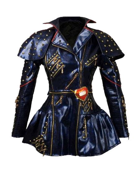 Descendants 2 Sofia Carson Evie Blue Leather Jacket