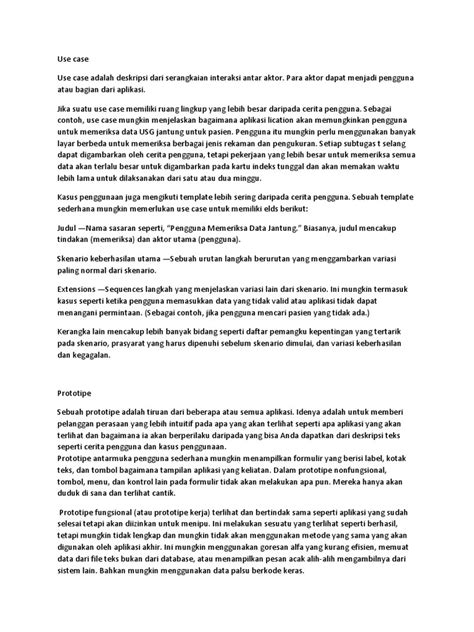 Use Case Pdf Komputer Teknologi And Rekayasa