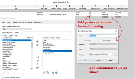 solved fenestration percentage schedule autodesk community