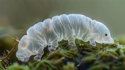 Tardigrade In Moss Droplet Electron Microscope View An Electron