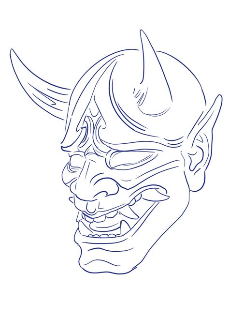 Best 13 Oni Mask Svg Japanese Mask Svg Hannya Mask Svg Oni Mask
