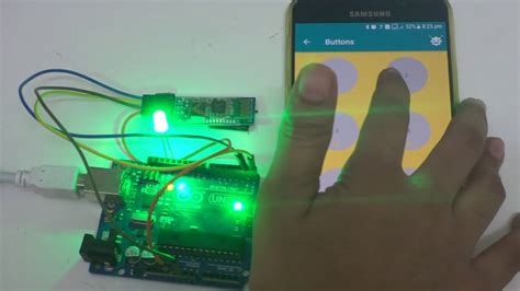 How To Control An Led Using Arduino And Bluetooth Module Hc 05 Youtube