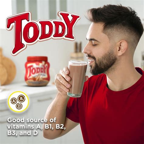 Toddy Chocolate Powder Drink Mix Breakfast Shake With Vitamins And Proteins Instant Hot And