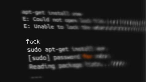 The Fuck Python Tool Korrigiert Eure Kommandozeileneingaben T3n