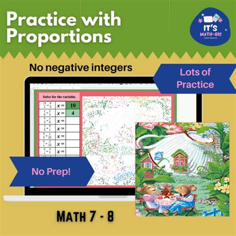 Spring Solving Equations Involving Proportions Digital Pixel Reveal