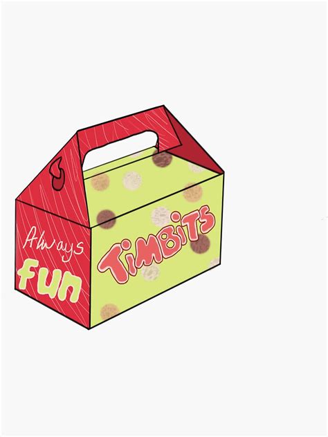 Box Of Timbits Sticker By Rara8989 Redbubble