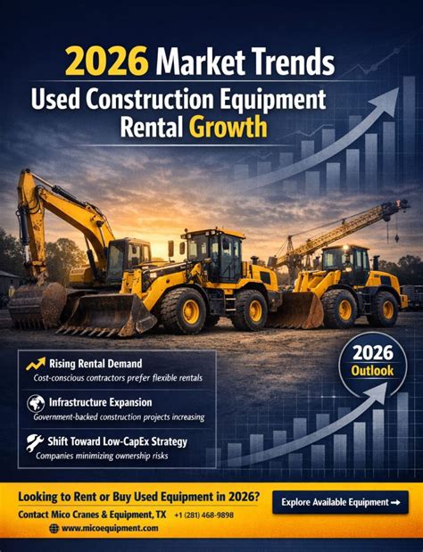 2026 Market Trends For Used Construction Equipment Rental Growth