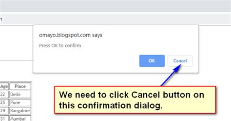 New Selenium Ide Using ‘webdriver Choose Cancel On Visible